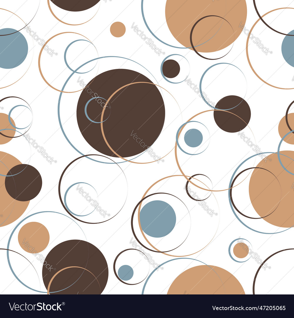 Abstract seamless pattern with circles Royalty Free Vector