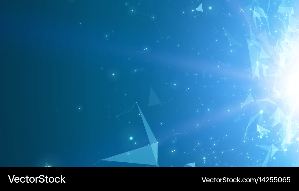 Abstract space blue background Royalty Free Vector Image