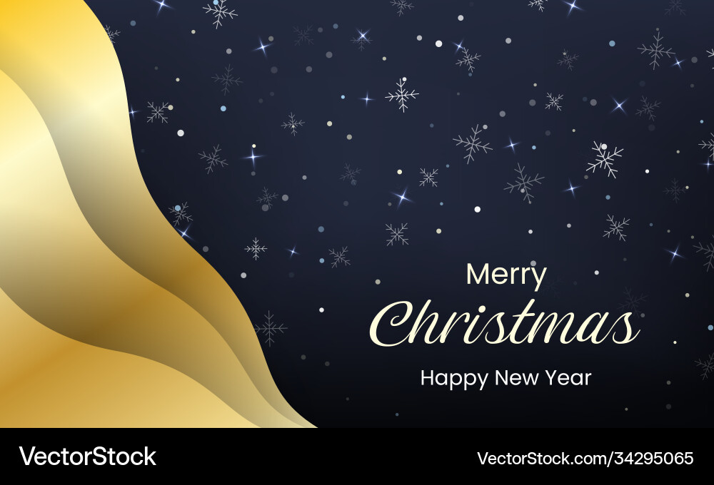 Christmas greeting banner design Royalty Free Vector Image