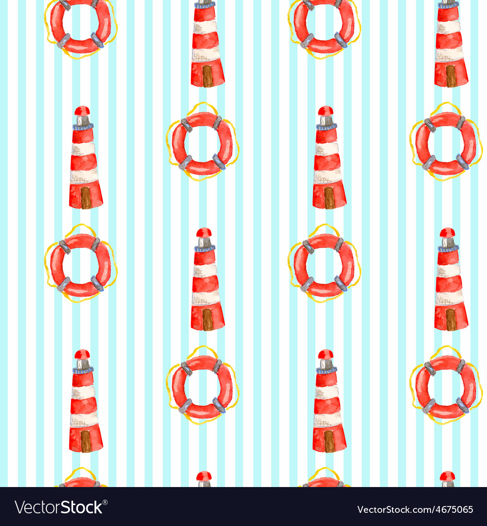 Nautical pattern Royalty Free Vector Image - VectorStock