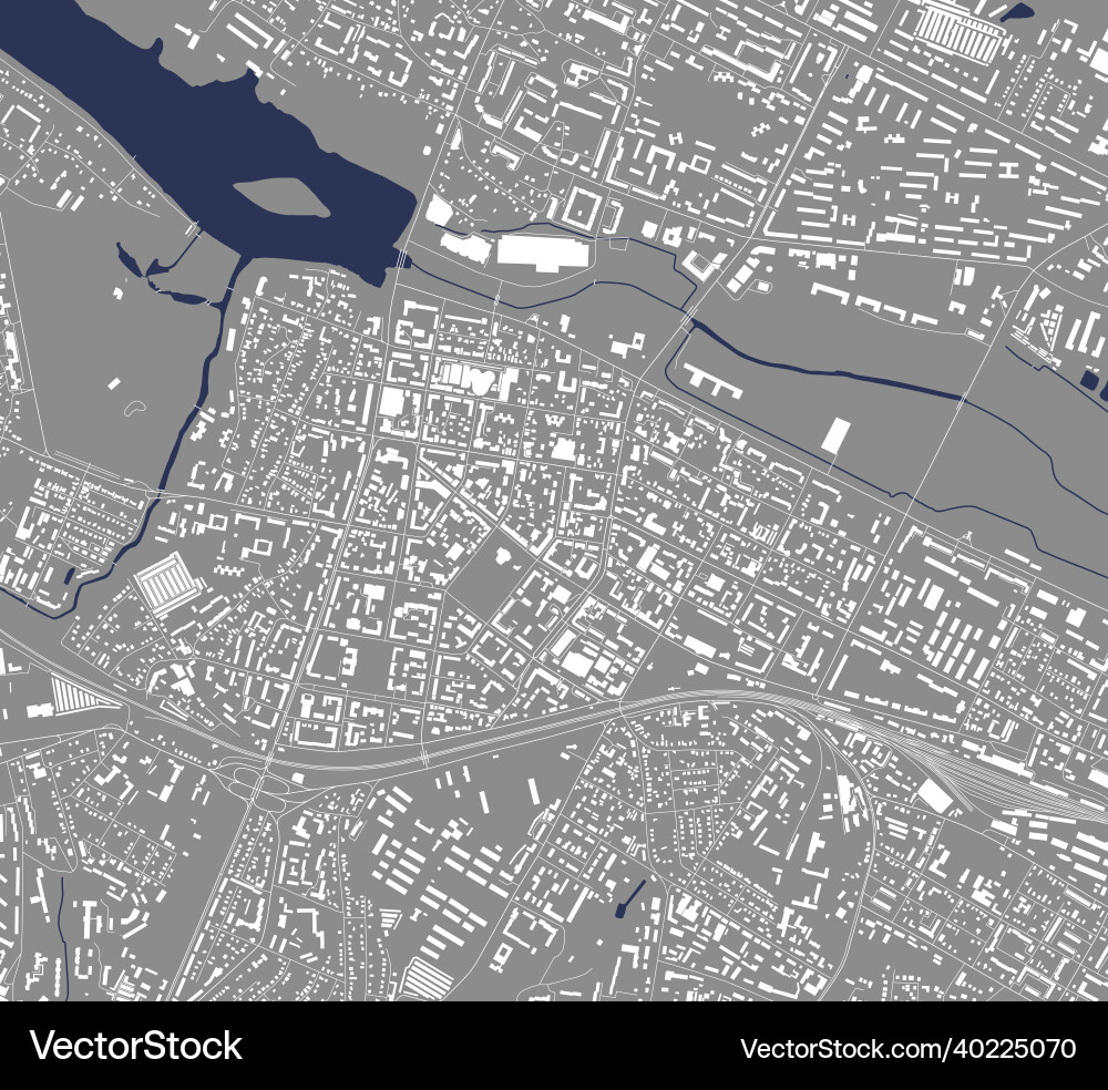 Map of the city khmelnytskyi ukraine Royalty Free Vector