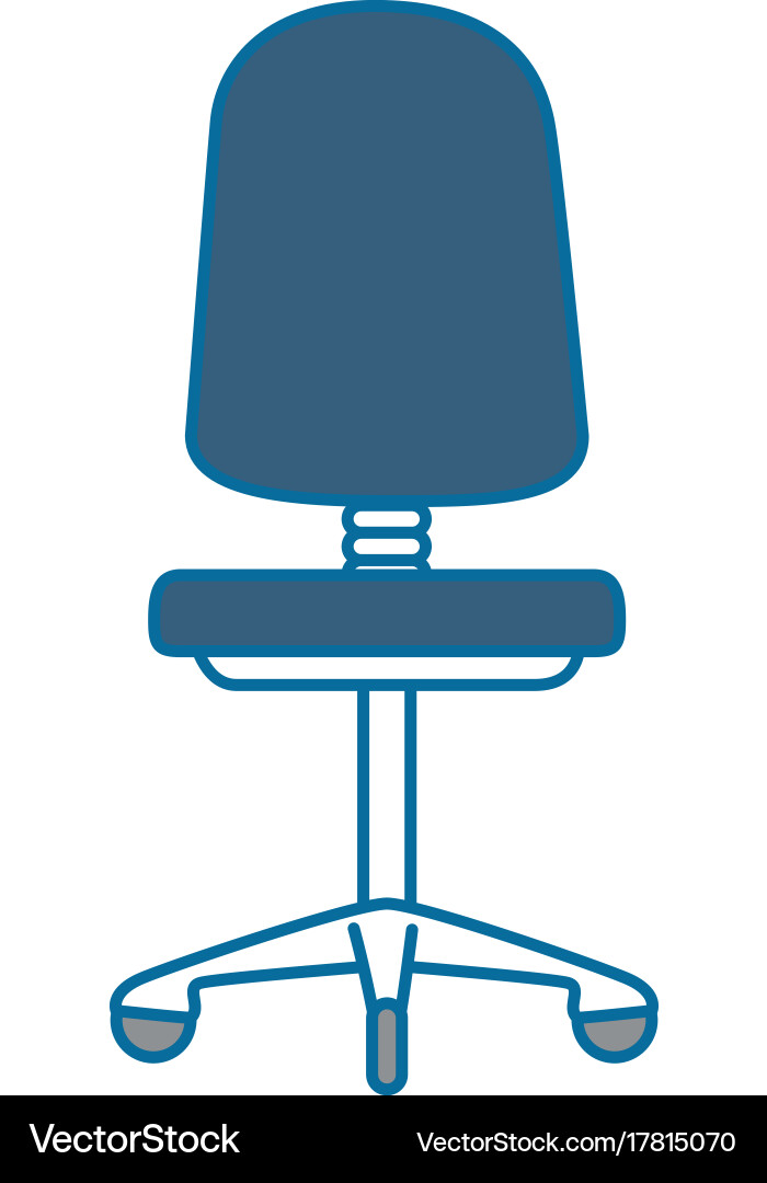 Office chair isolated icon Royalty Free Vector Image