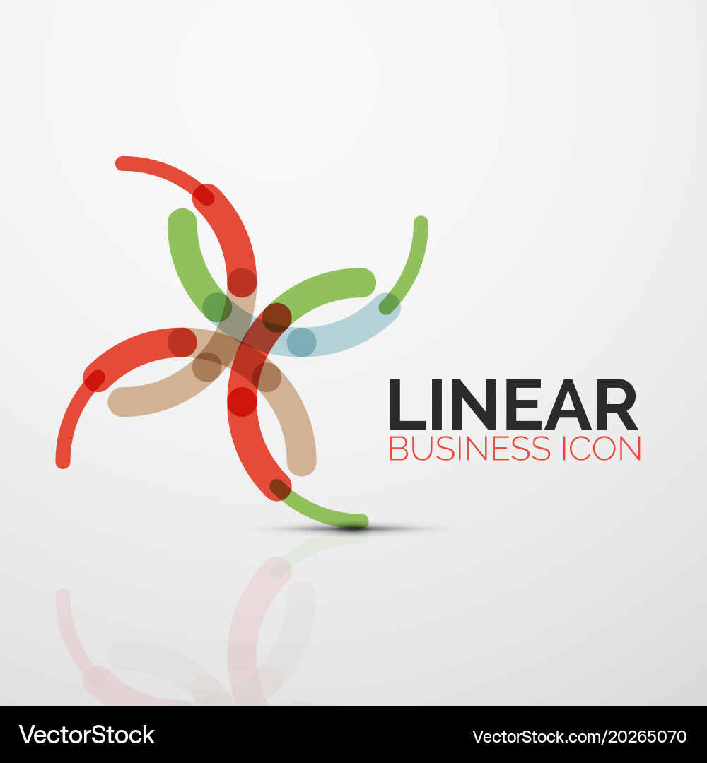 Outline minimal abstract geometric linear business