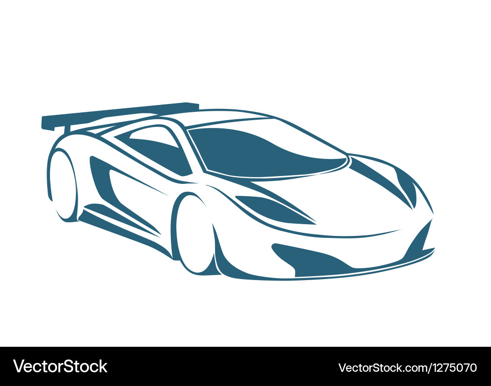 Racing auto logo and speed Royalty Free Vector Image