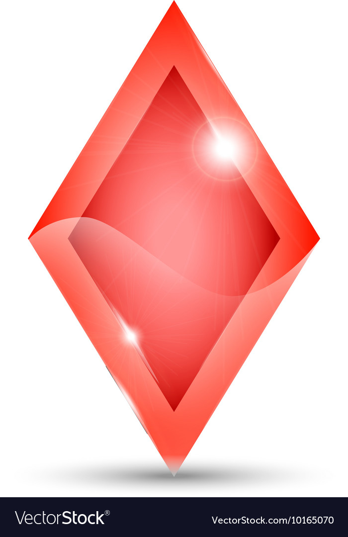Red rhombus icon Royalty Free Vector Image - VectorStock Red rhombus icon Royalty Free Vector Image - VectorStock
