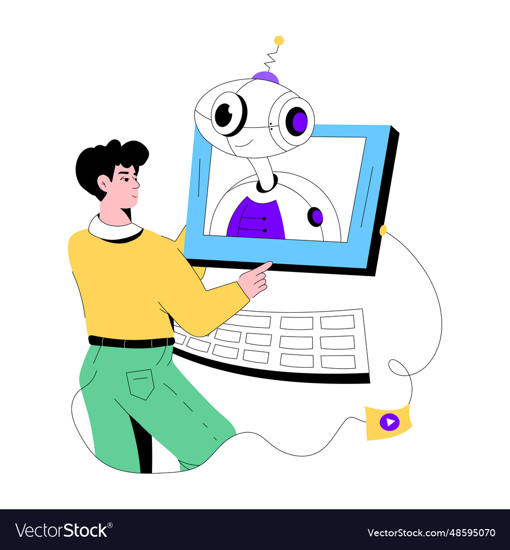 Virtual assistant Royalty Free Vector Image - VectorStock