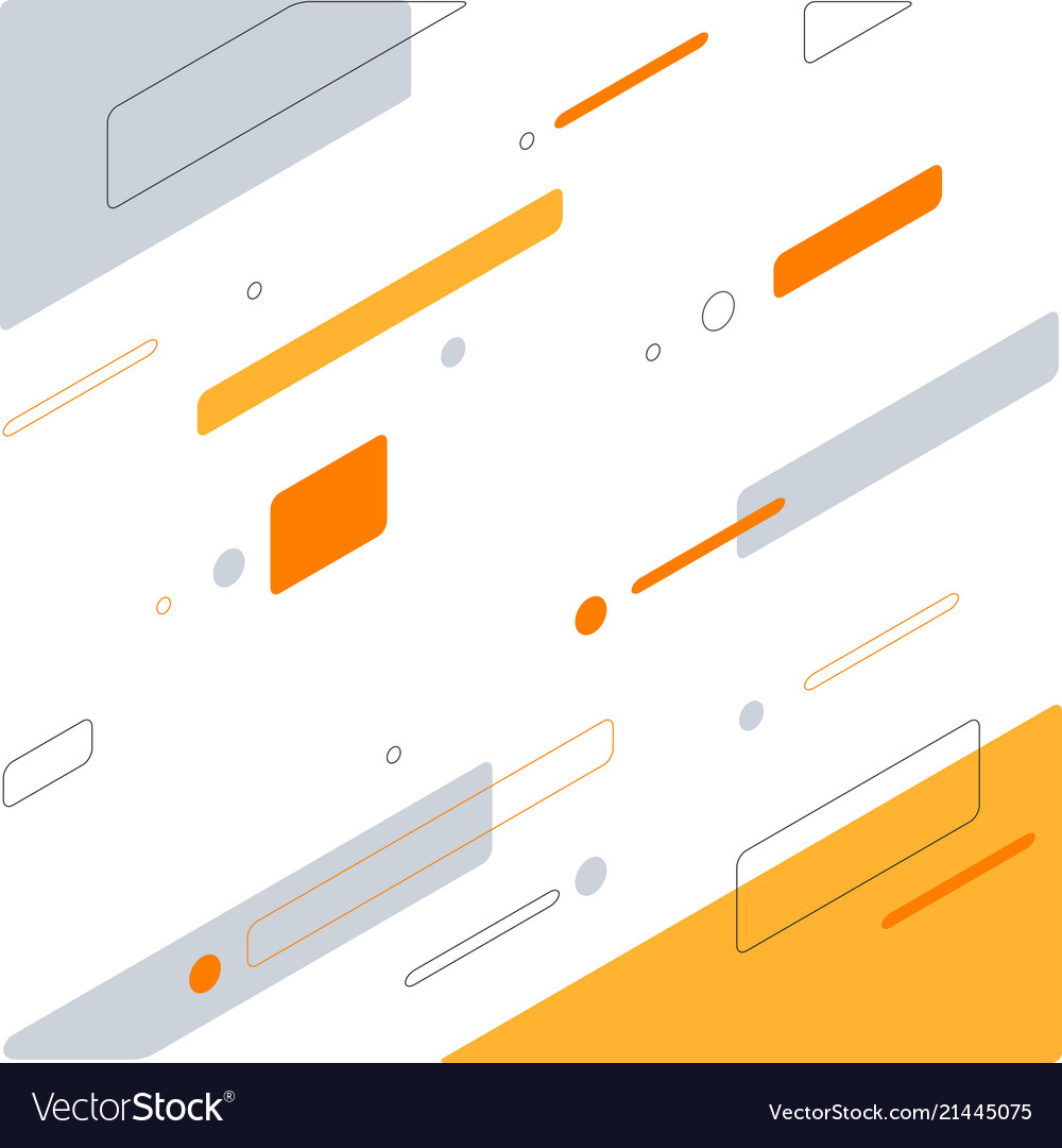 Colorful geometric background with dynamic shapes Vector Image