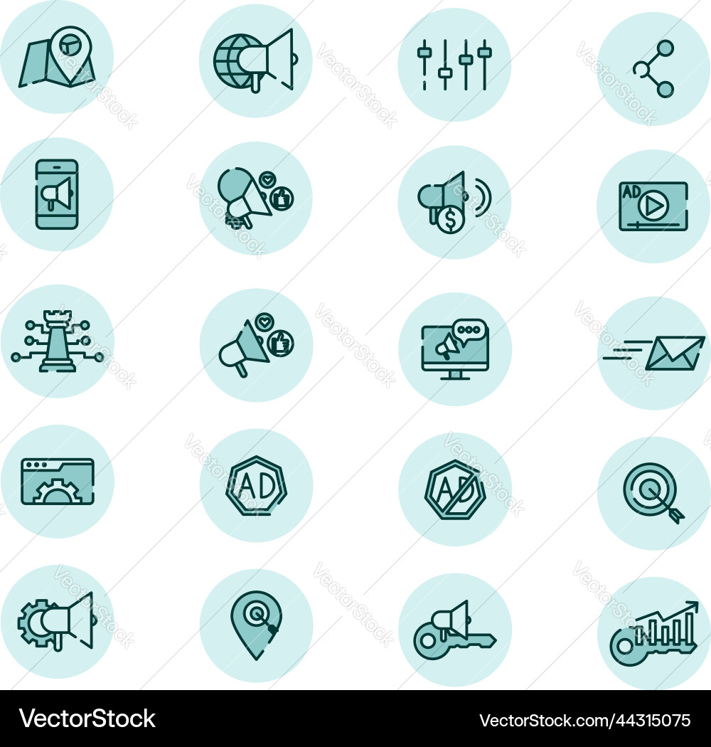 Internet marketing on a white background Vector Image