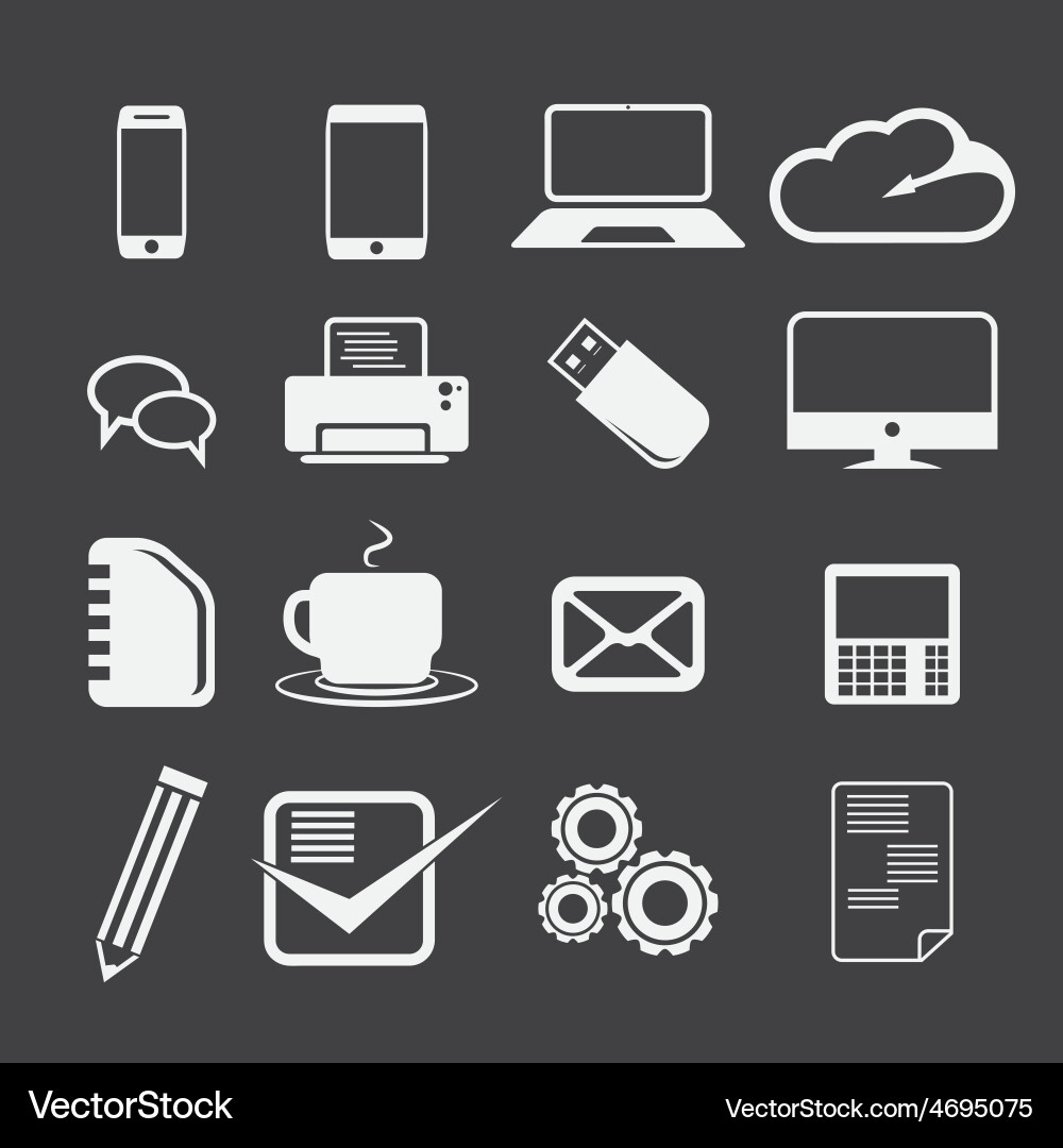 Universal outline icons for web and mobile Vector Image