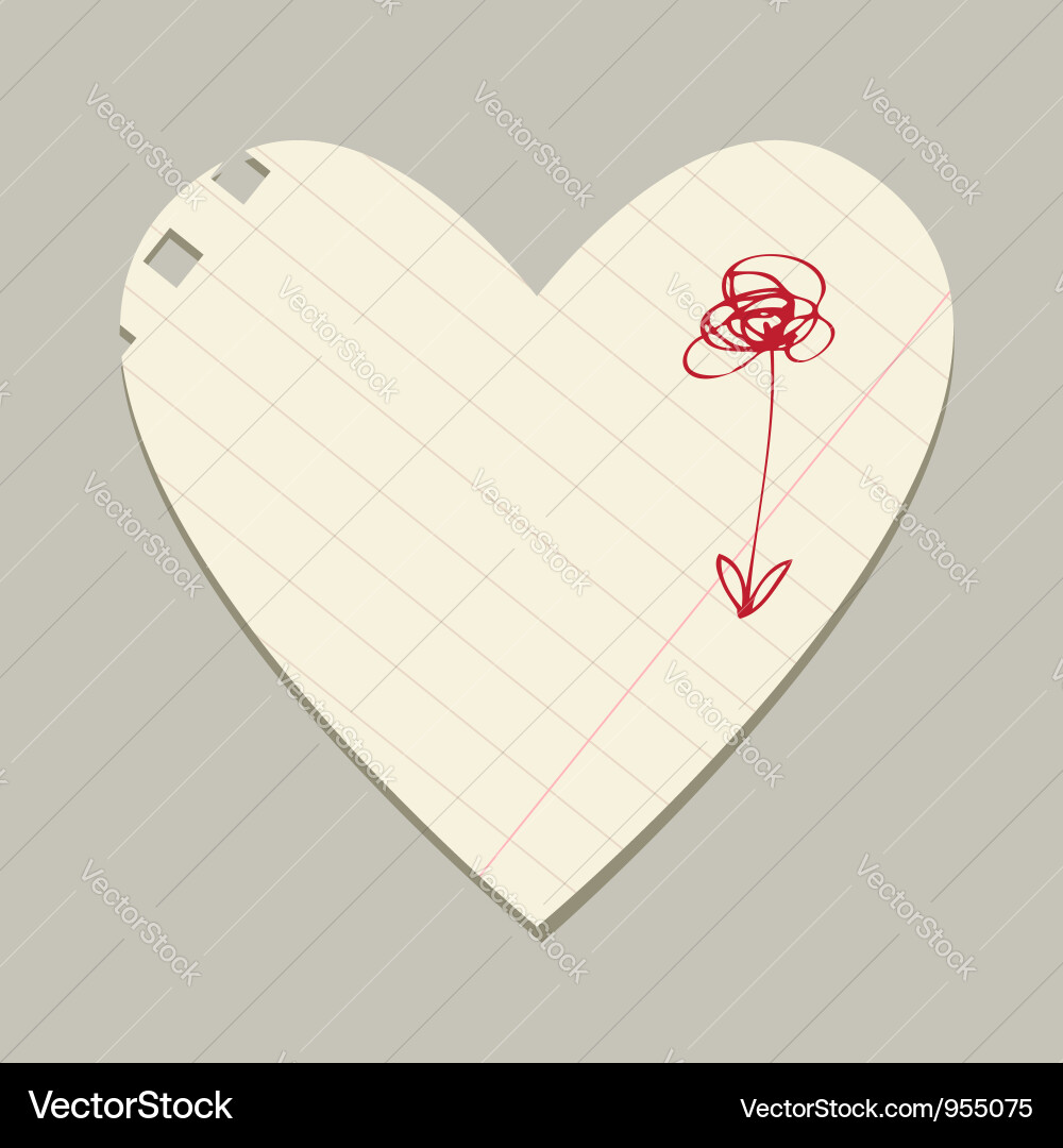 Valentine paper hearts Royalty Free Vector Image
