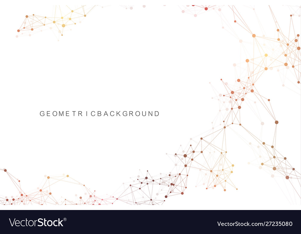 Big data visualization geometric abstract Vector Image