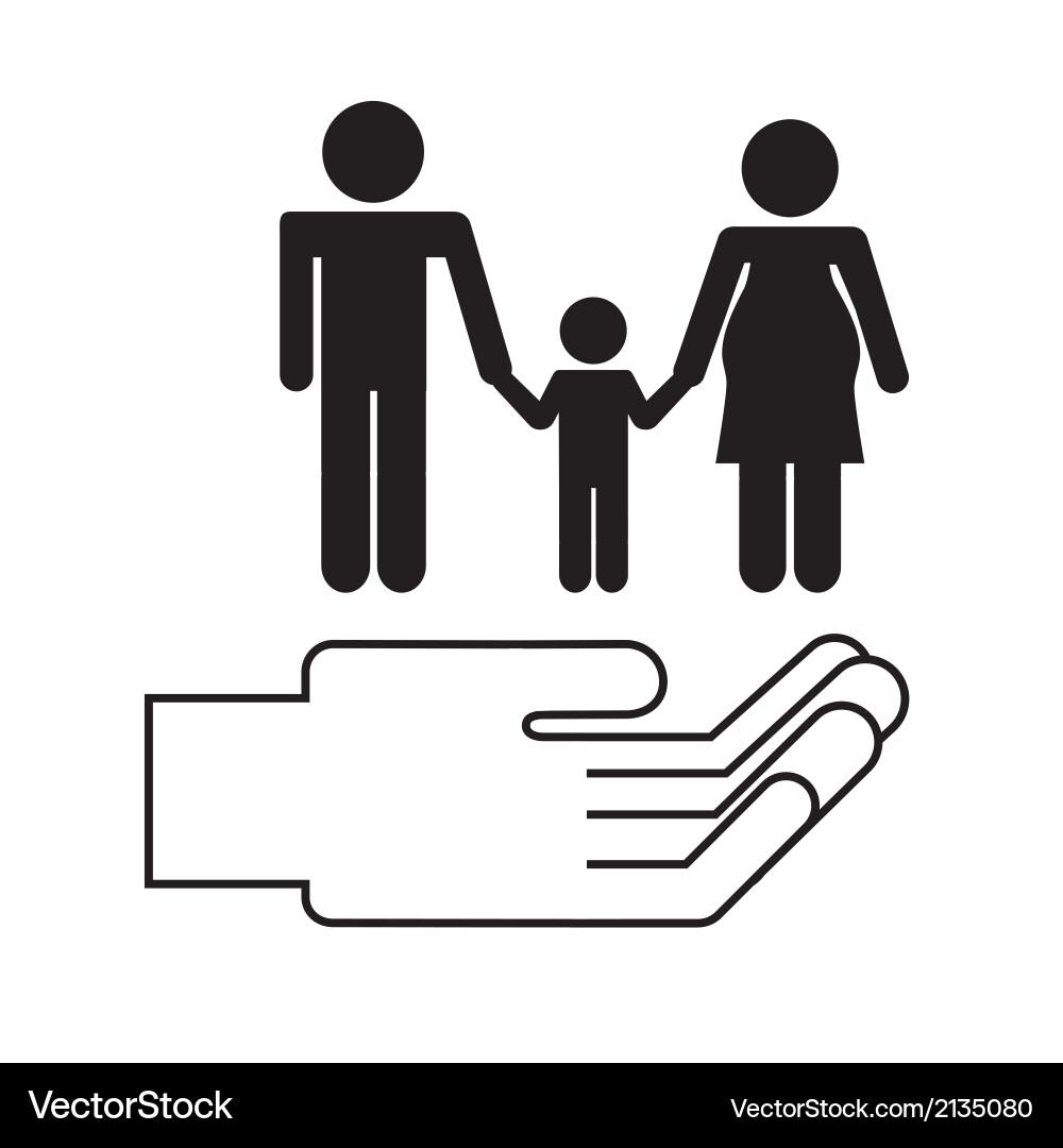 Family design over white background Royalty Free Vector