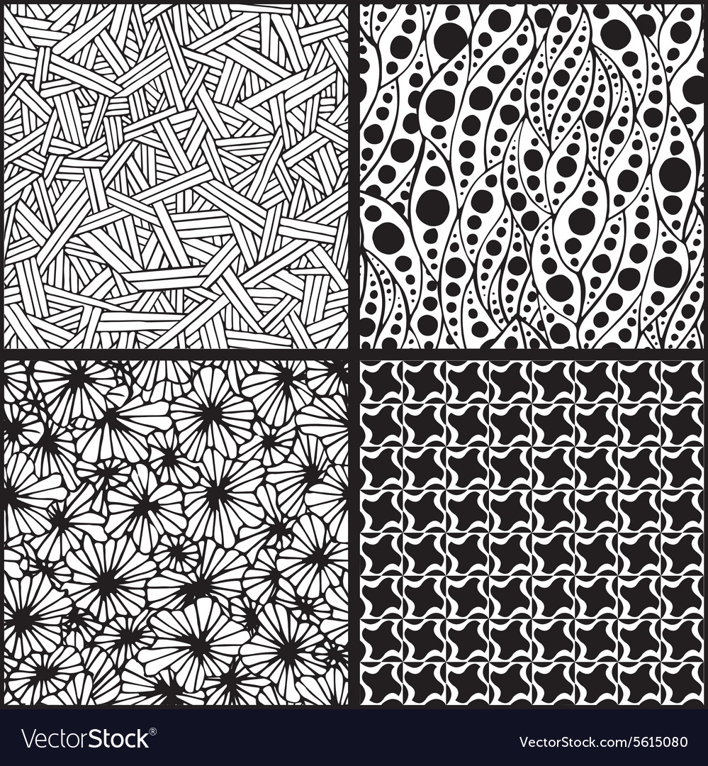 Set of seamless textures Royalty Free Vector Image