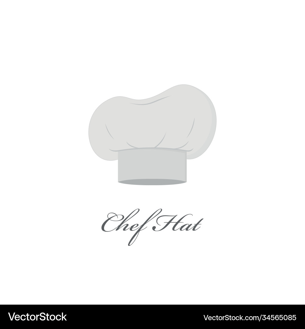 Chef hat isolated on white background clothing Vector Image