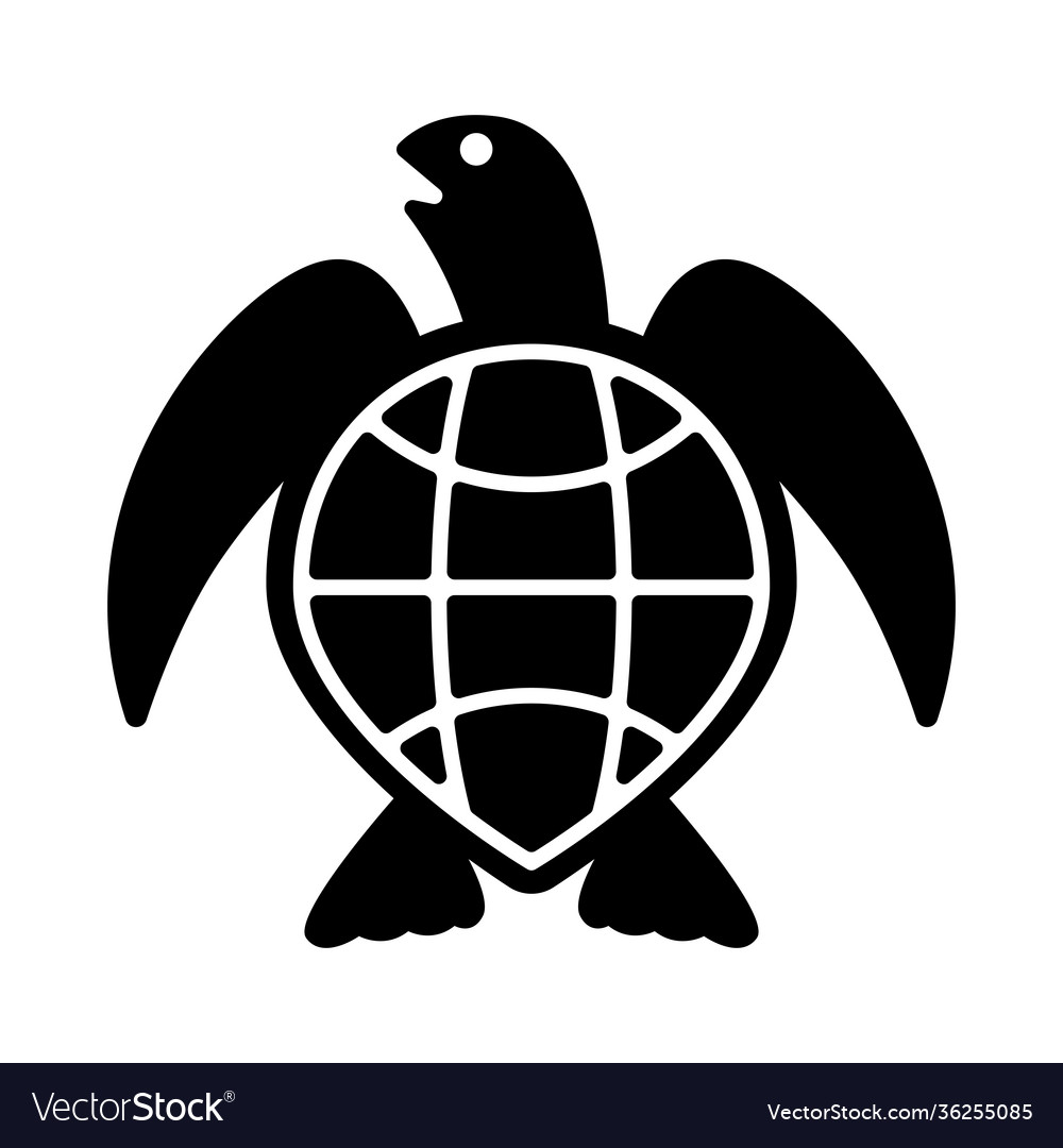 Icon sea turtle Royalty Free Vector Image - VectorStock