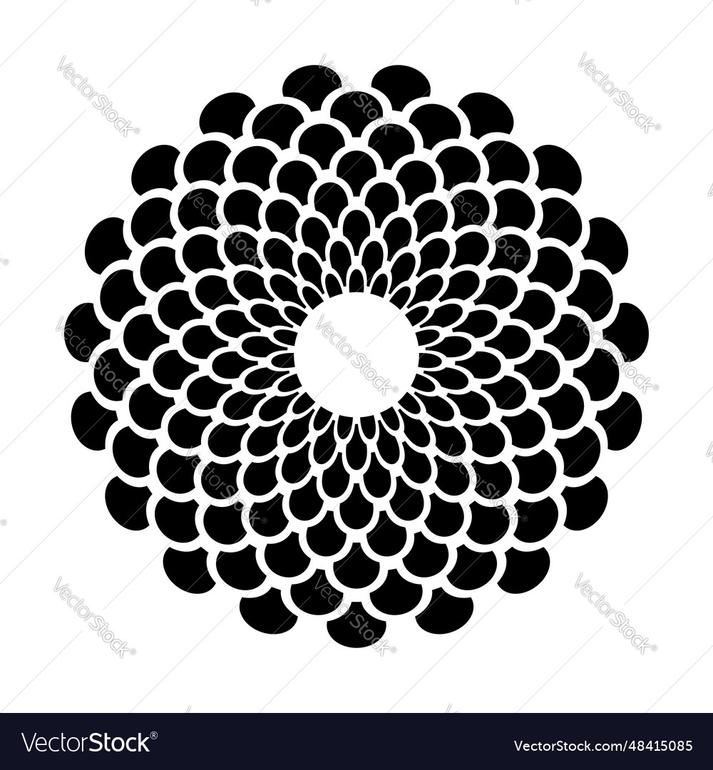 Radial circle pattern Royalty Free Vector Image