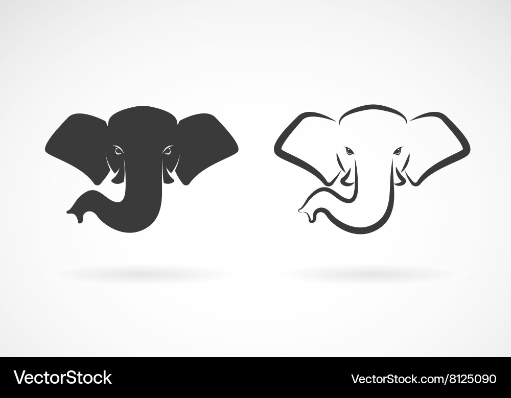 Image of an elephant head design Royalty Free Vector Image