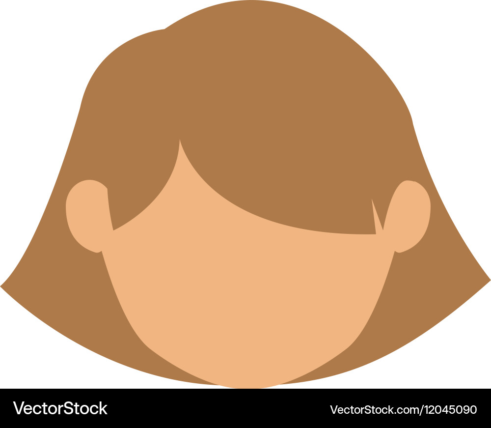 Isolated woman head design Royalty Free Vector Image