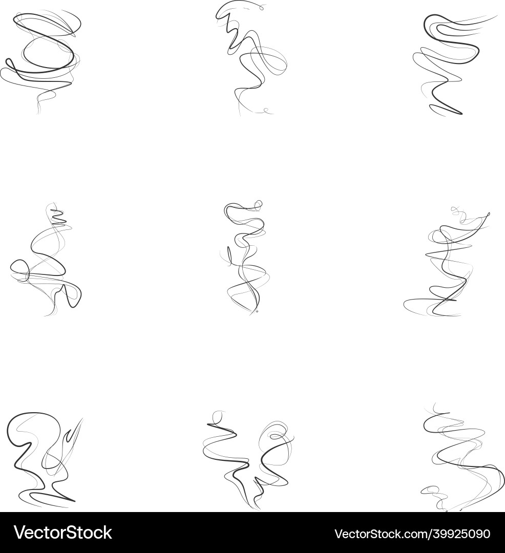 Odor pixel perfect linear icons set smell from Vector Image