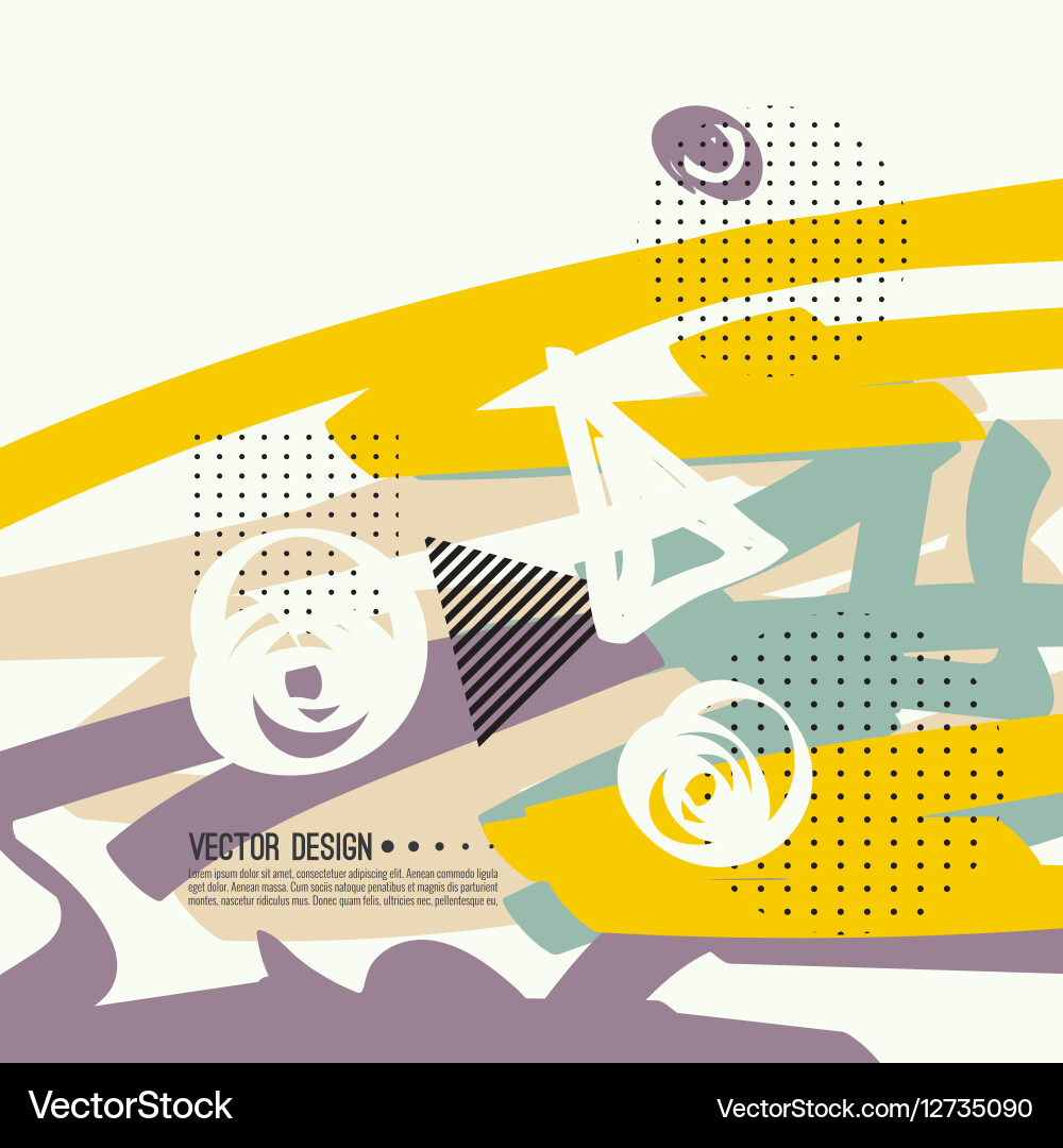 Trendy abstract background Royalty Free Vector Image