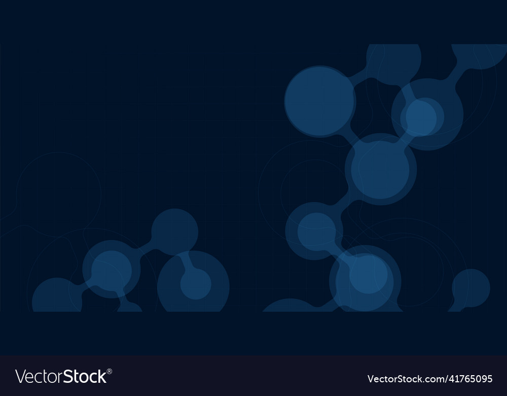 Abstract Molecular Structures Background Science Vector Image