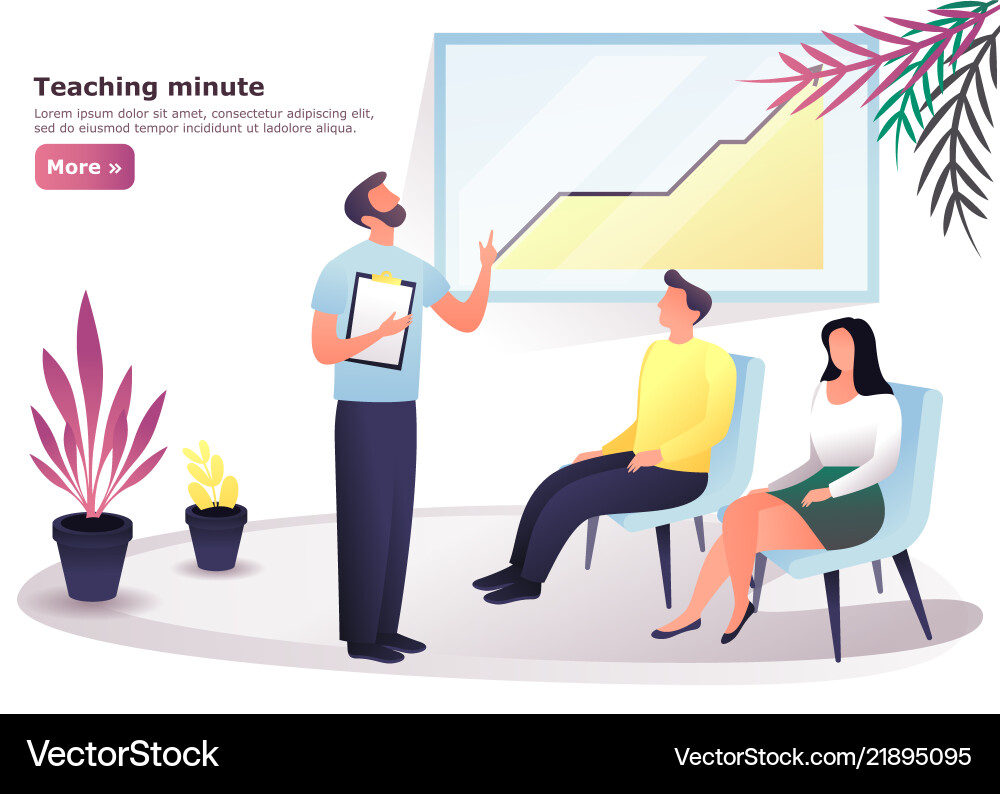 People at seminar or conference training Vector Image