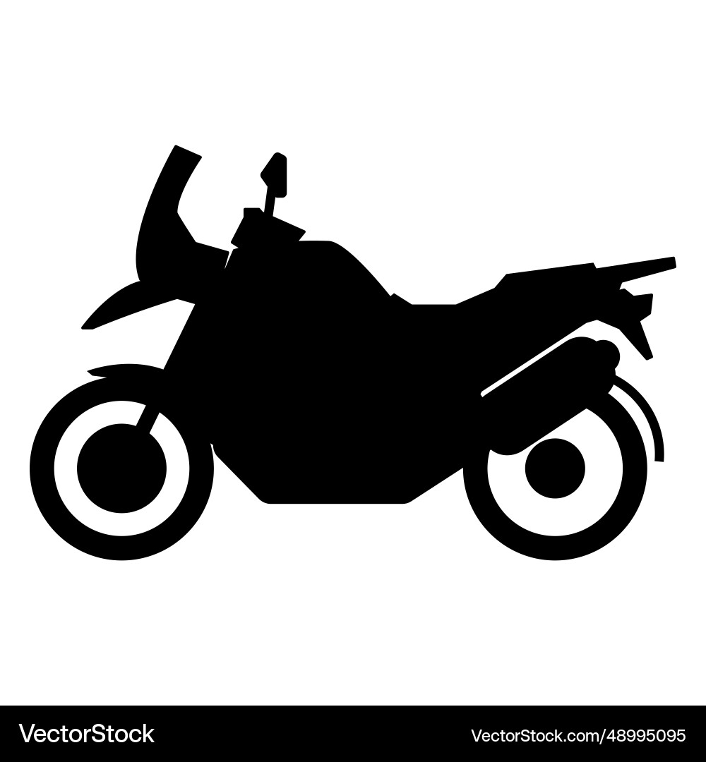 Roadster motorcycle silhouette Royalty Free Vector Image