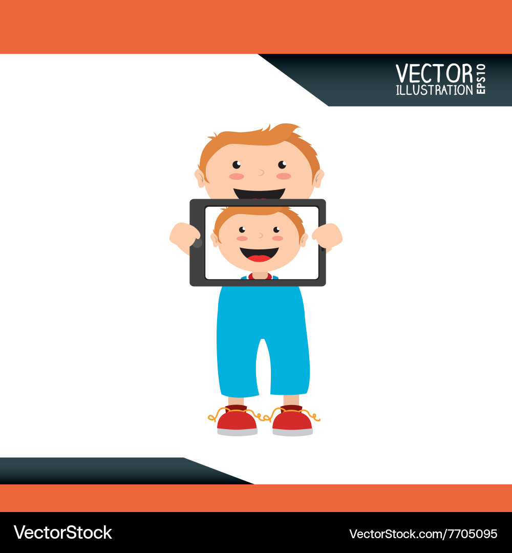 Selfie photography design Royalty Free Vector Image
