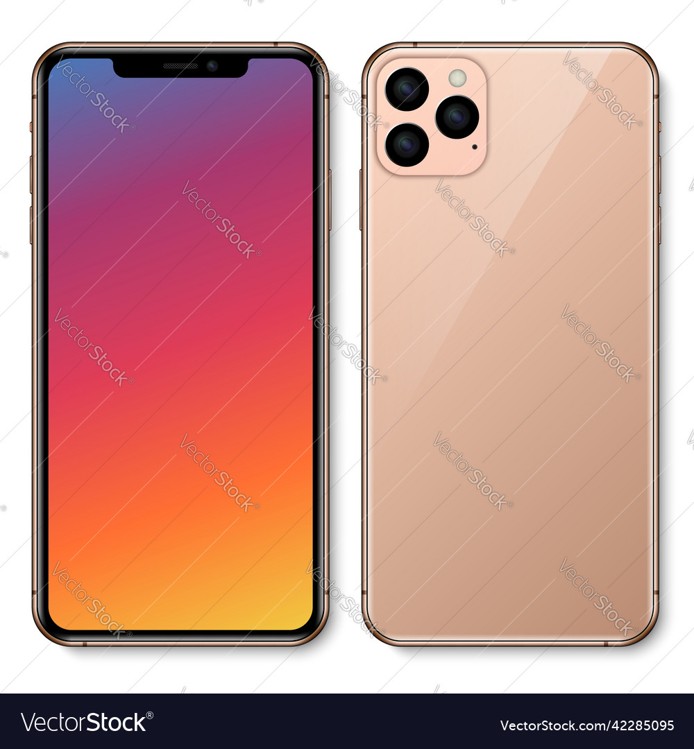 Smartphone isolated mobile phone Royalty Free Vector Image