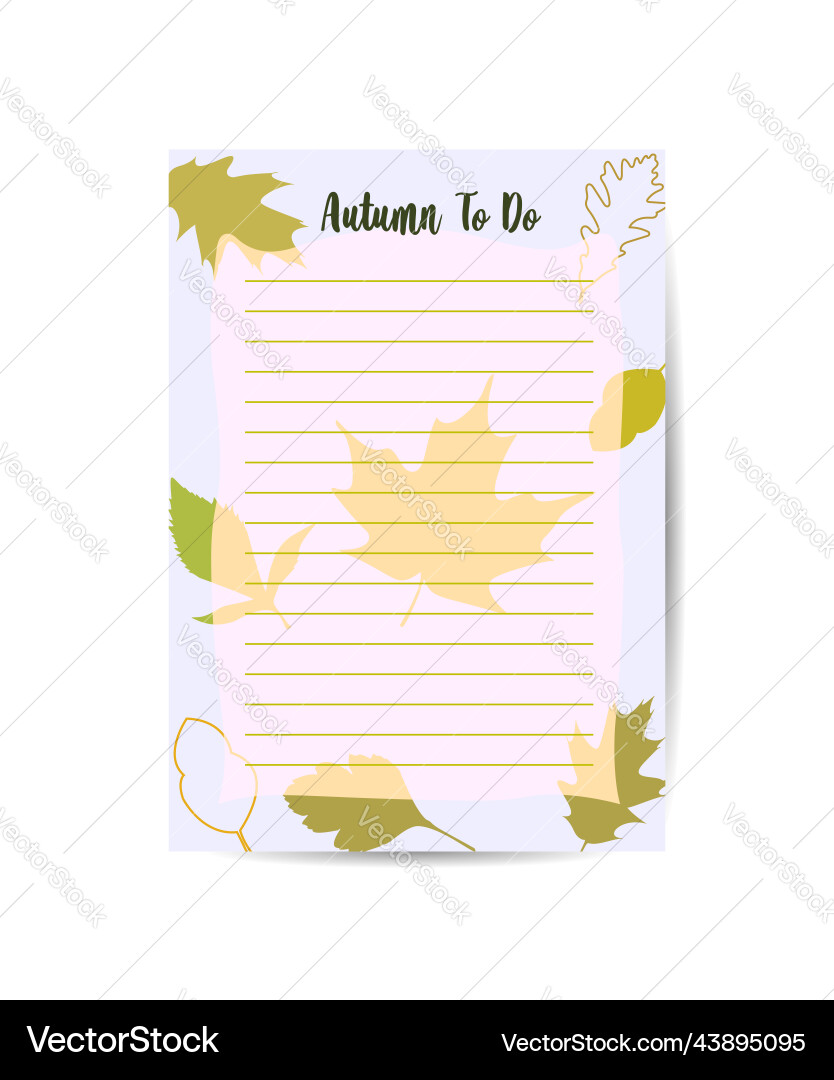 Template to do list collage scrap booking Vector Image