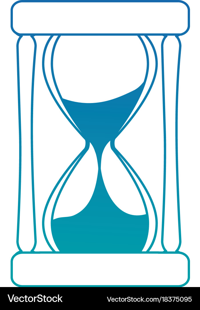 Time hourglass isolated icon Royalty Free Vector Image