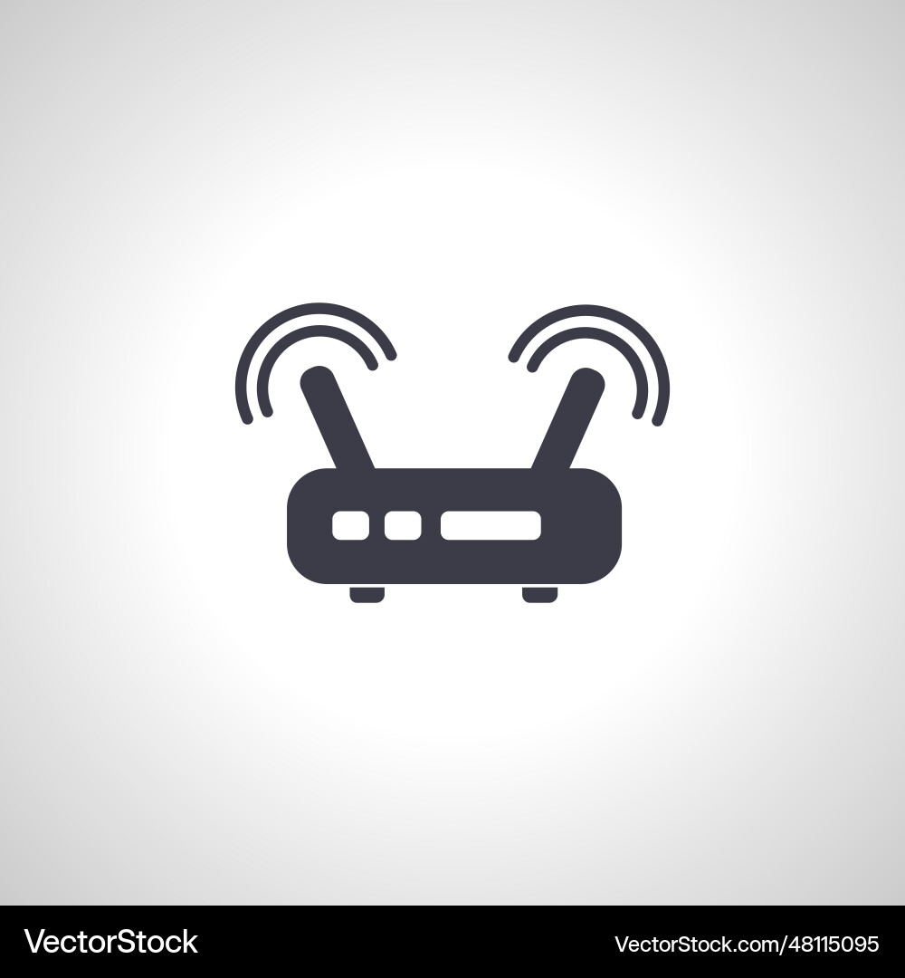 Wi-fi modem icon wireless router icon Royalty Free Vector