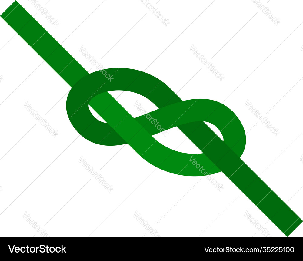Alpinist rope knot icon Royalty Free Vector Image