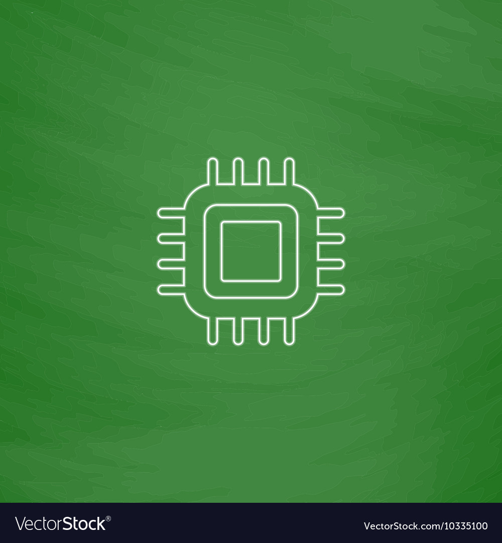 Cpu computer symbol Royalty Free Vector Image - VectorStock