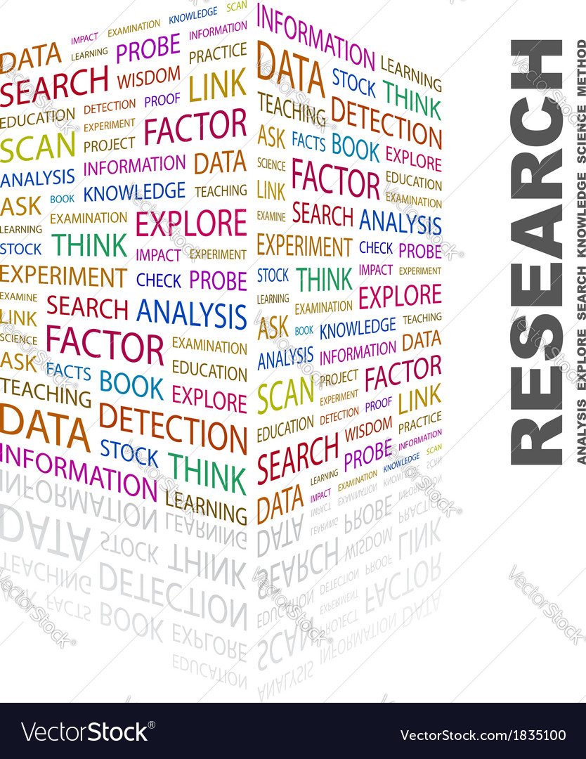 Data Analysis Word Cloud Royalty Free Vector Image