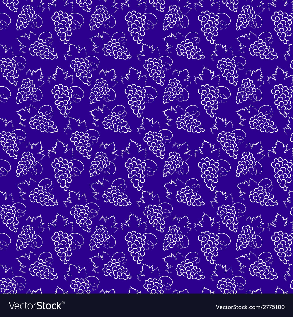 Grapes pattern Royalty Free Vector Image - VectorStock