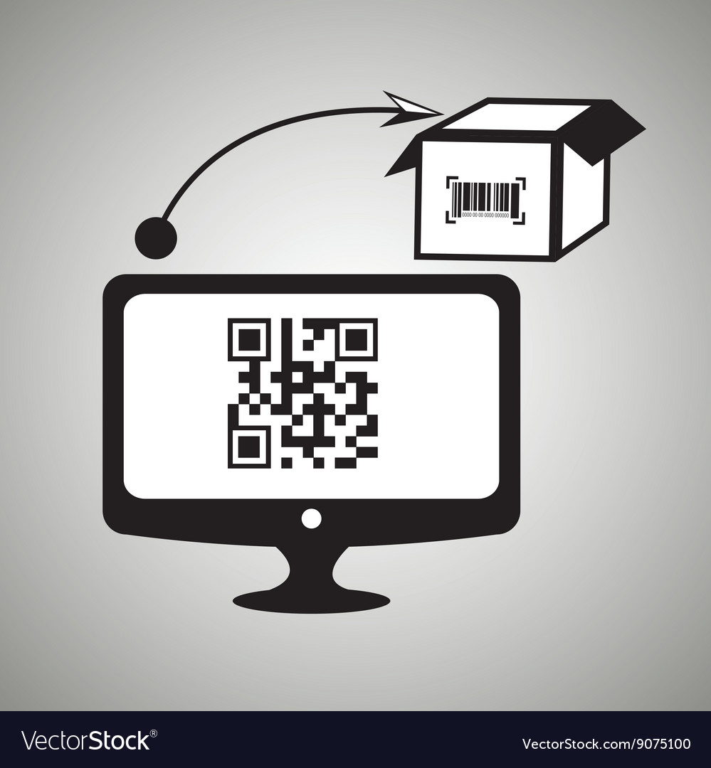 Product identification code design Royalty Free Vector Image