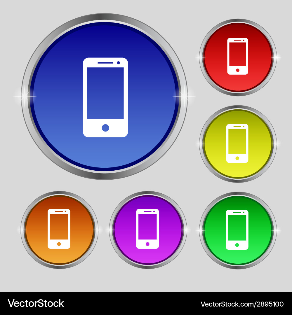 Smartphone sign icon support symbol call center Vector Image