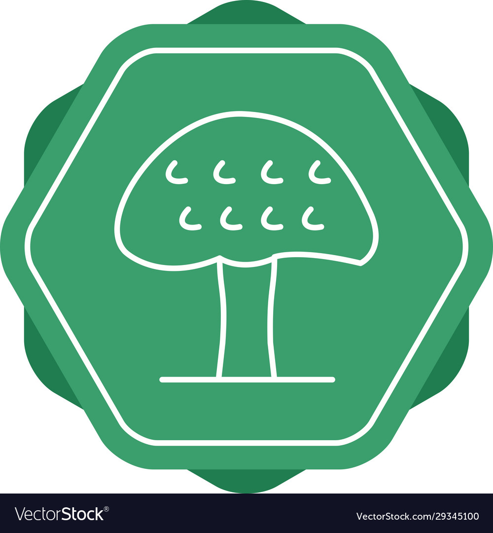 Unique mushroom line icon Royalty Free Vector Image Unique mushroom line icon Royalty Free Vector Image
