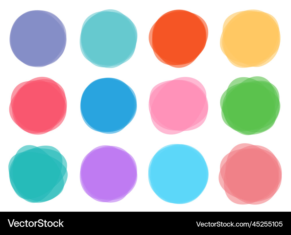 Color blob banner isolated on white Royalty Free Vector