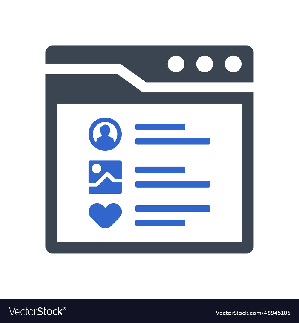 User activity interface icon Royalty Free Vector Image