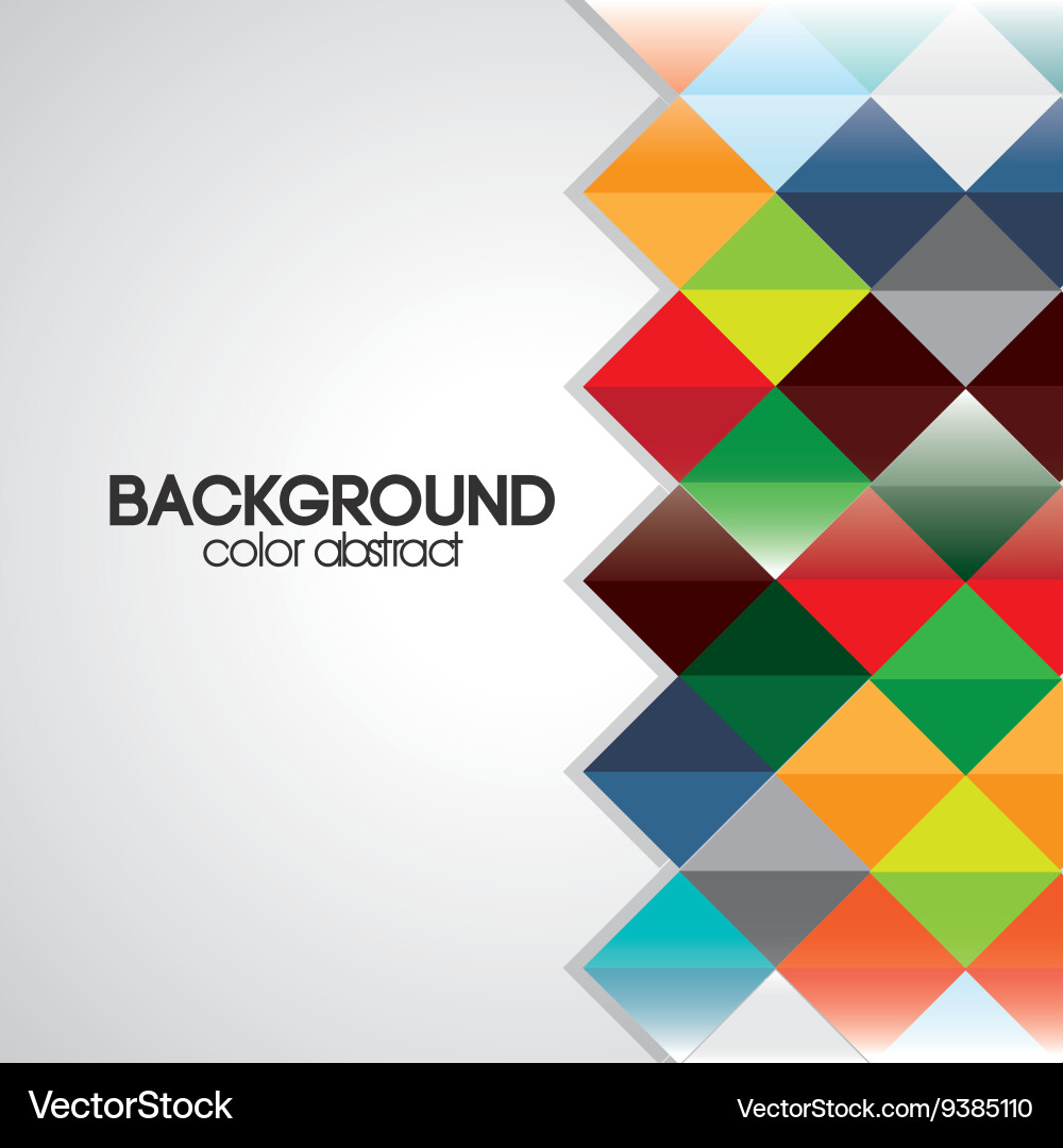 Background design abstract figure colorful Vector Image