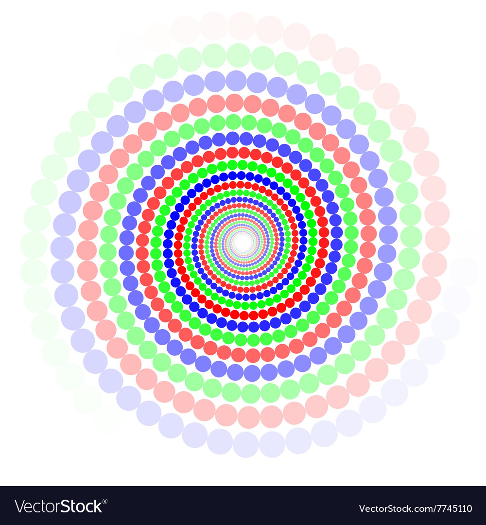 Colored circles in spiral Royalty Free Vector Image Colored circles in spiral Royalty Free Vector Image