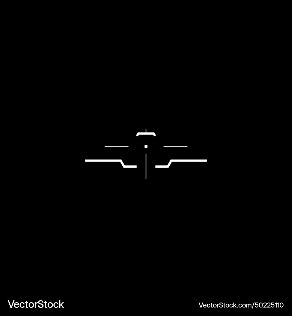Cyberpunk aim cyber target hud sight Royalty Free Vector