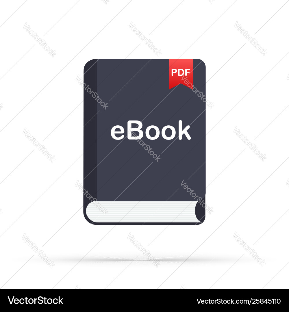 Download book e-book marketing content Royalty Free Vector