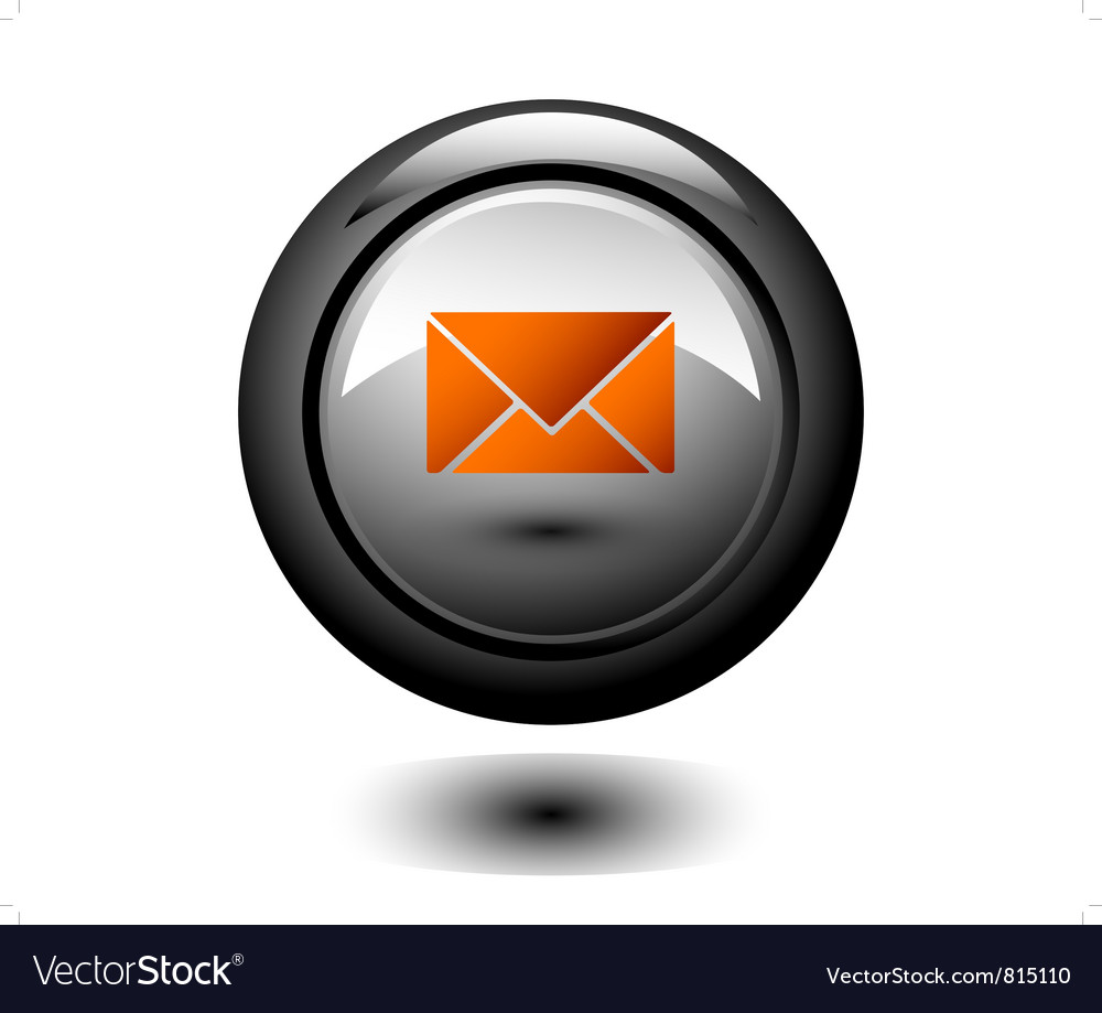 E-mail round button Royalty Free Vector Image - VectorStock