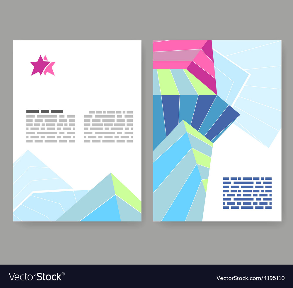 Flyer leaflet booklet layout editable design Vector Image