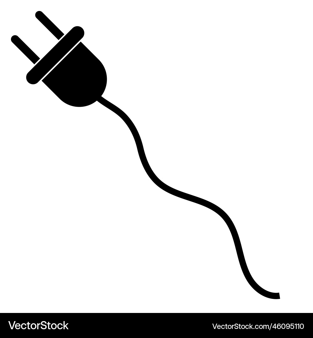 Plug electric power consumption symbol energy Vector Image