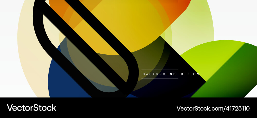 Round triangle shapes lines and circles geometric Vector Image