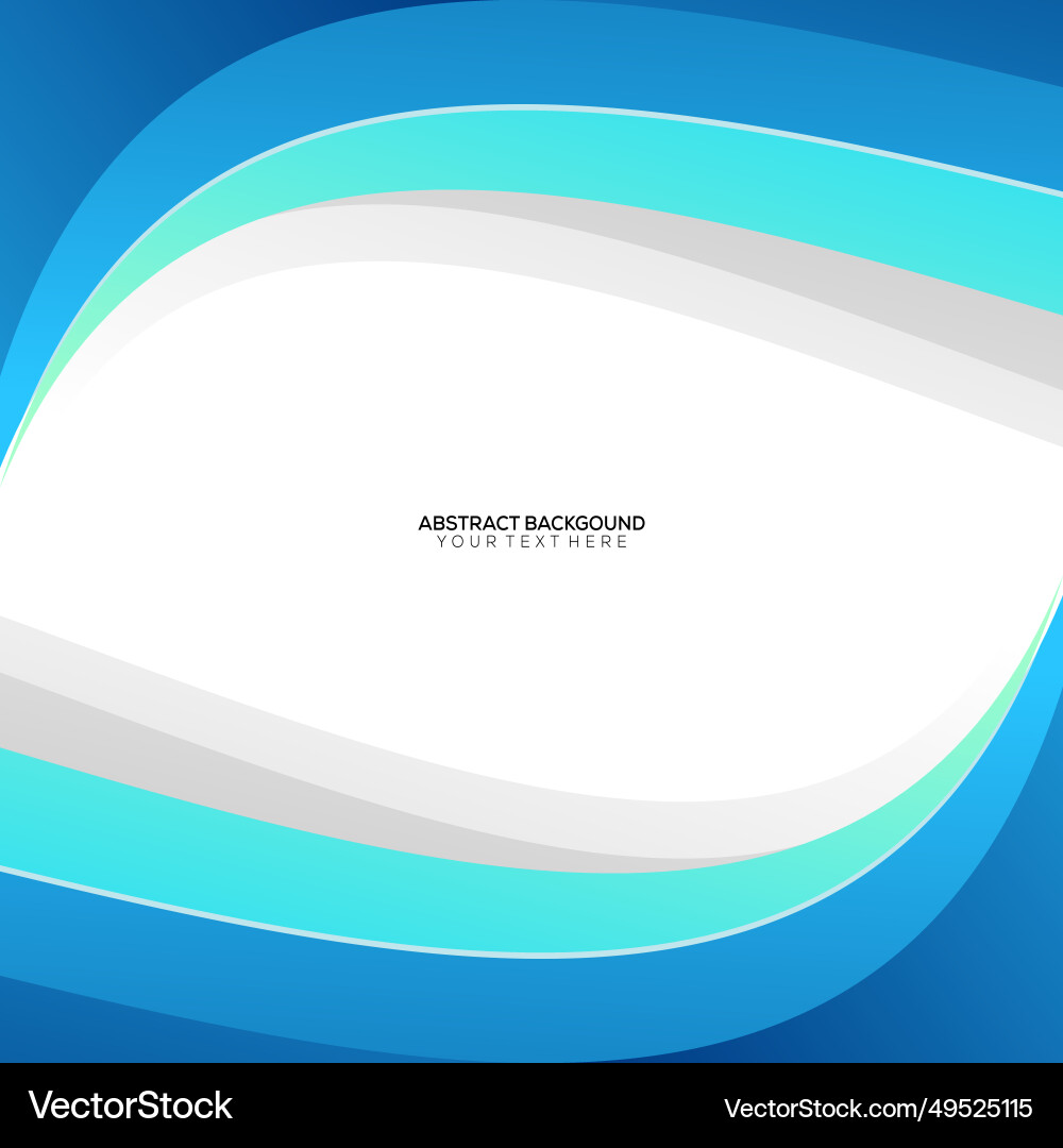 Elegant modern blue wave stylish background Vector Image